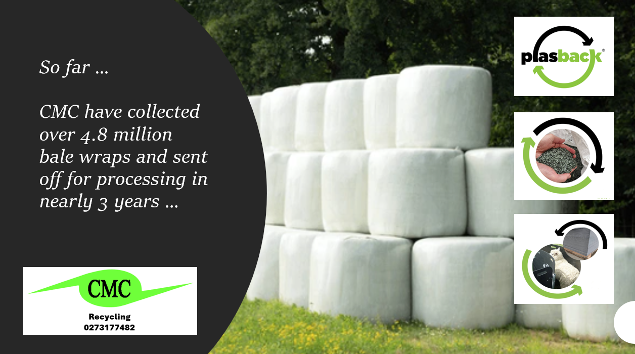 On-Farm Bale wrap Plastic Recycling | CMC Contracting
